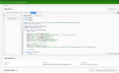 Send Cloudwatch Alarms To Slack Via Aws Lambda To The New Blog