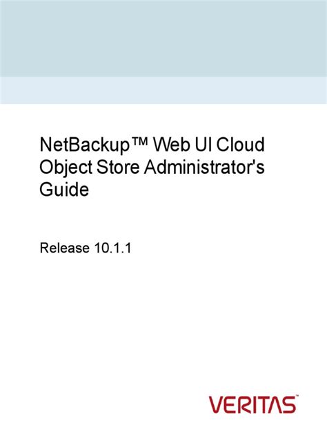 netbackup1011 webuiguide cloudobjectstoreadmin pdf proxy server