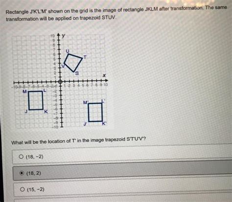 Answered Rectangle J K L M Shown On The Grid Is The Image Of Kunduz
