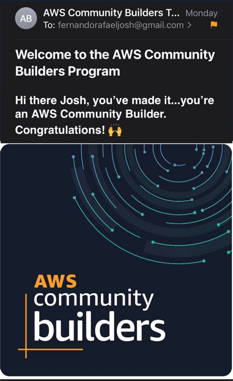 josh fernando on linkedin aws aws developerchampion grateful aws
