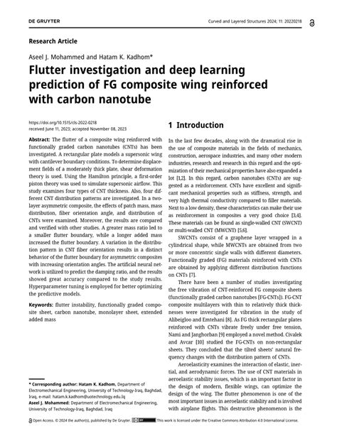 Pdf Flutter Investigation And Deep Learning Prediction Of Fg