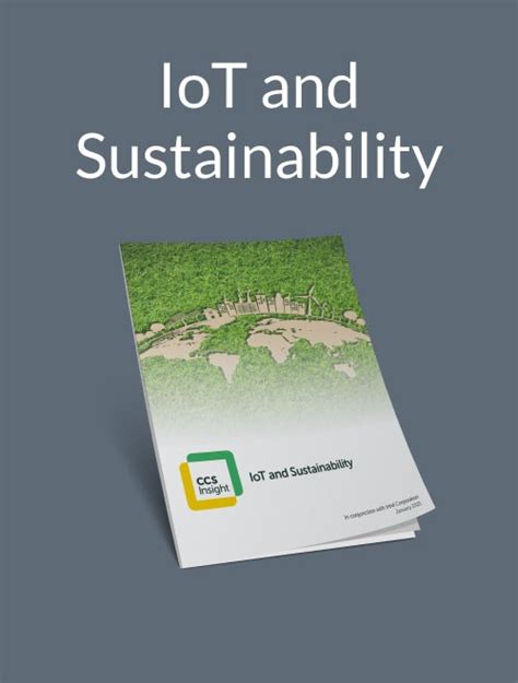 Insighttech On Linkedin Iot And Sustainability
