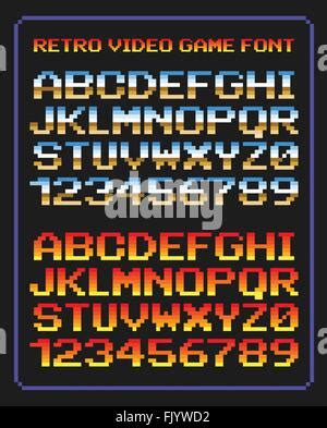 Pixel Numbers Retro 8 Bit Pixels Number Font Oldbabe Games Pixels