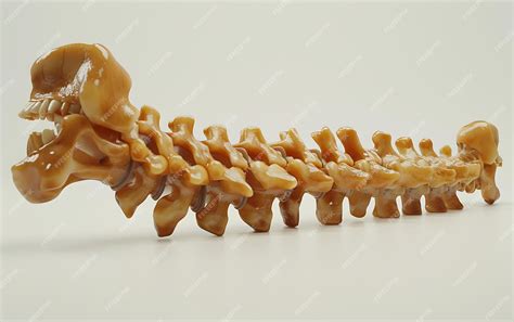 Premium Photo A Model Of A Fossilized Skeleton