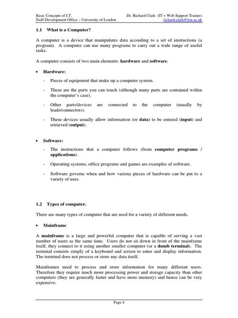 Ict Notes1 Pdf Floppy Disk Computer Data Storage