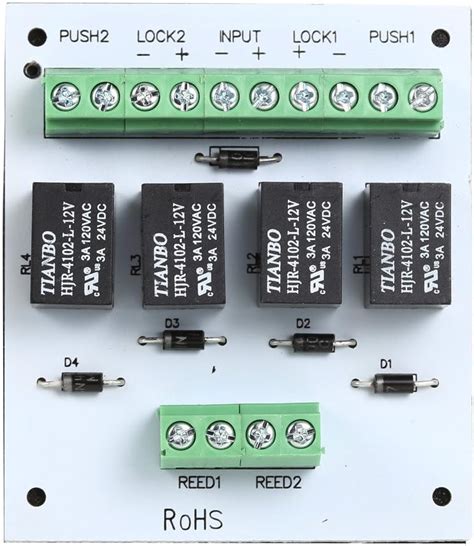 Uhppote 2 Door Interlock Airlock Access Control Relay Module For Bank Prison From Uhppote