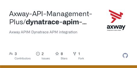 GitHub Axway API Management Plus Dynatrace Apim Oneagent Axway APIM