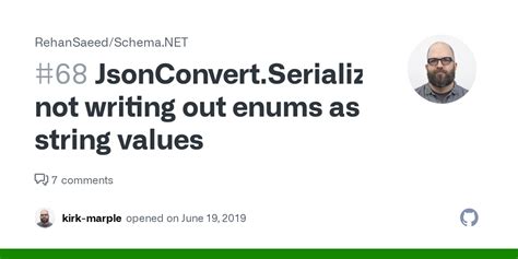 jsonconvert serializeobject not writing out enums as string values · issue 68 · rehansaeed