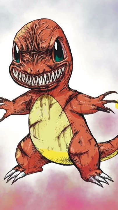 포켓몬스터 파이리 그리기 무섭게 그리기 아이패드 드로잉 Shorts Youtube