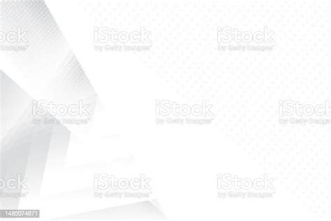 추상적인 흰색과 회색 색상 기하학적 모양과 점 패턴이 있는 현대적인 디자인 배경 벡터 그림입니다 0명에 대한 스톡 벡터 아트 및 기타 이미지 Istock