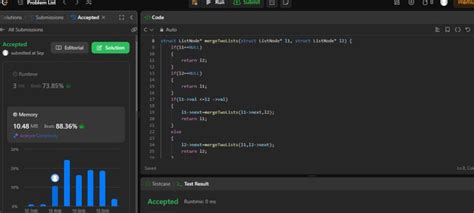 Abhinav Kumar On Linkedin Hey Everyone I Have Just Solved 21 Merge Two Sorted Lists Leetcode