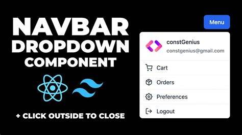 Navbar Dropdown Menu In React From Scratch Custom Dropdown Menu In