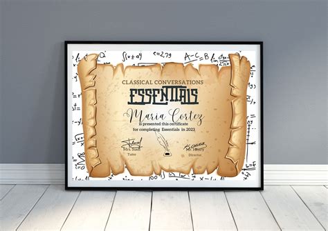 Classical Conversations Essentials Certificate Bundle Cc End Of Year Edit Templates In Canva