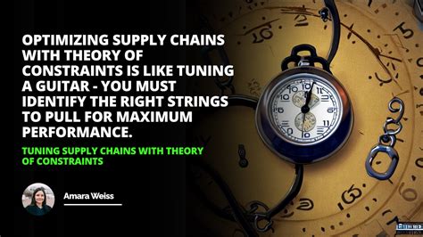 Tuning Supply Chains With Theory Of Constraints Iienstitu