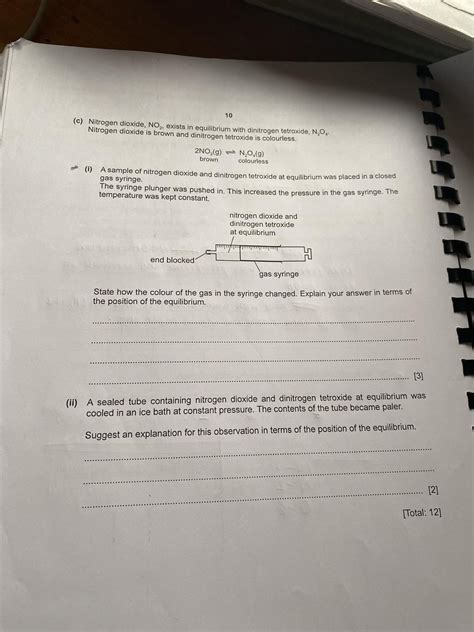 Help With Chemistry Question R Igcse