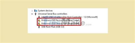 How To Fix Unknown Usb Device Port Reset Failed Error On