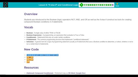 Code Org CSP Unit Lesson YouTube