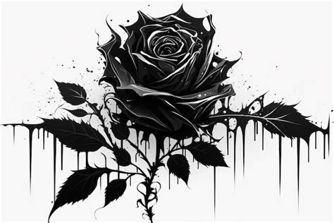 Drawings Of Black Roses