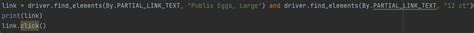 Python How To Find Element Using Two Link Texts That Are Separated Using Seleniums Find