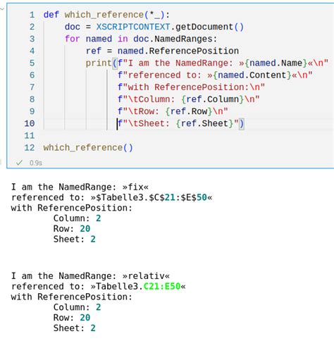 range names and cell positions english ask libreoffice
