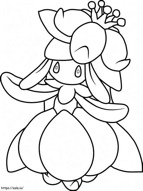 Lilligant Pokemon Coloring Page