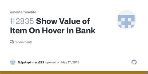 Show Value Of Item On Hover In Bank · Issue 2835 · Runeliterunelite
