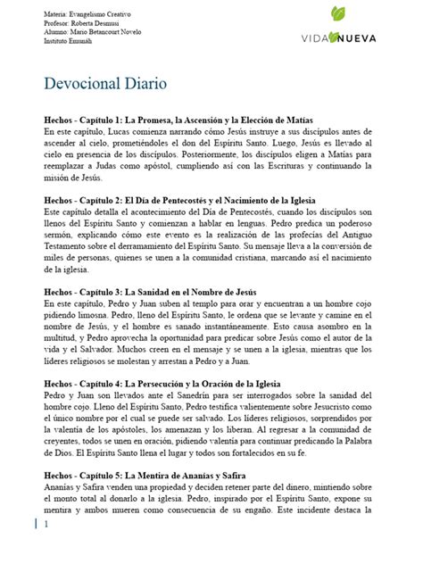 Devocional Diario Pdf Pablo El Apóstol Bernabé