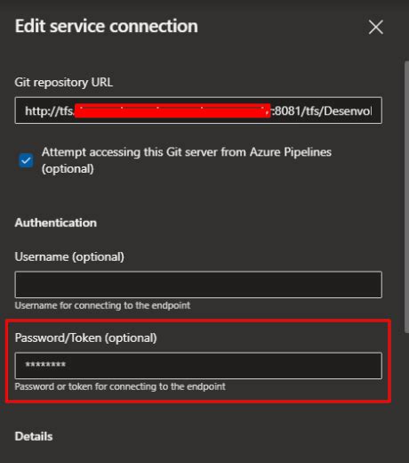 Authentication Failed When Connect Other Git Azure Devops Server In Azure Pipelines With Pat