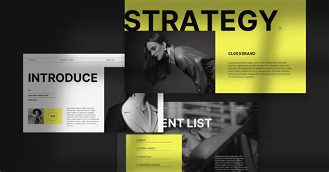 Cloes Шаблон Powerpoint о стратегии бренда Шаблоны презентаций Включая бизнес и стратегия