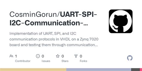 Github Cosmingorunuart Spi I2c Communication Protocols Vhdl Zynq