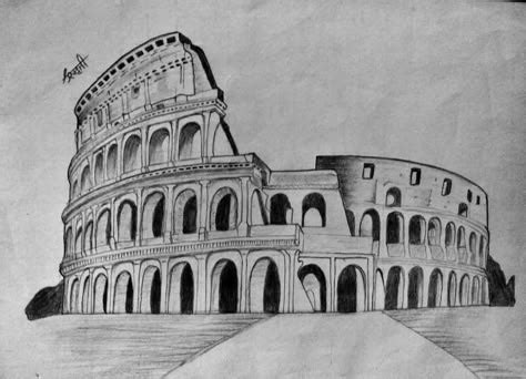 Easy Rome Drawing