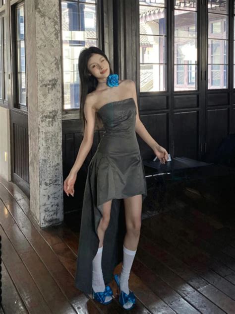 Женское платье миди в Корейском стиле повседневное элегантное приталенное офисное платье во