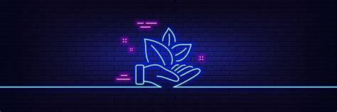 유기농 제품 라인 아이콘입니다 인공 색상 기호가 없습니다 천연 향료 네온 라이트 글로우 효과 벡터 3차원 형태에 대한 스톡 벡터 아트 및 기타 이미지 Istock