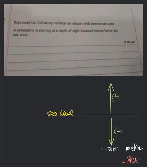 Represent The Following Numbers As Integers With Appropriate Signsa Sub