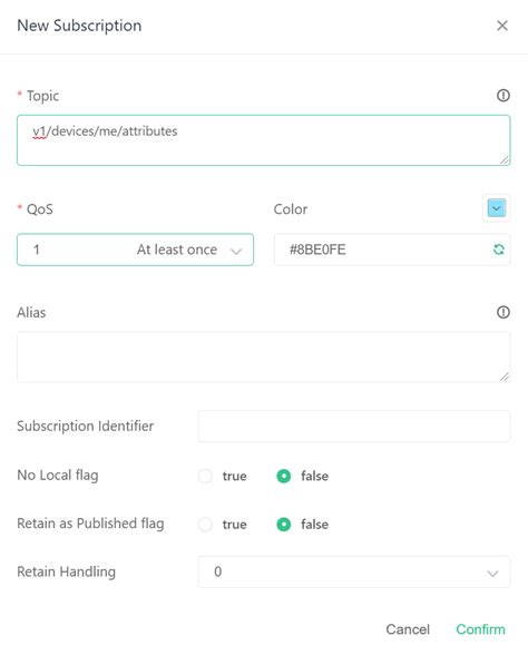 设备连接 Mqtt Thingsboard
