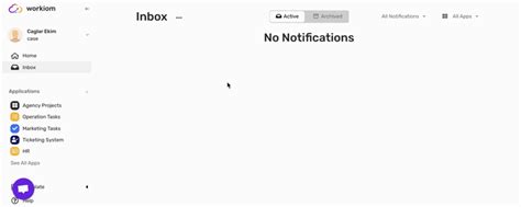 Workiom Help Center Notifications