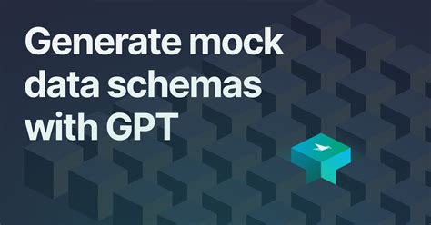 Generate Mock Data Schemas With Gpt