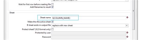 Java Dynamic Naming Of Excel Sheets Using Pentaho Kettle Stack Overflow