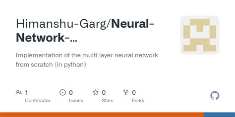 Github Himanshu Garg Neural Network Implementation From Scratch