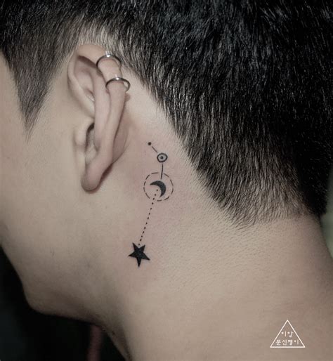 별자리타투 양자리 귀뒤타투 네이버 블로그