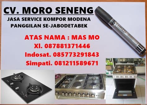 Service Kompor Gas Modena RESMI BIAYA SERVICE