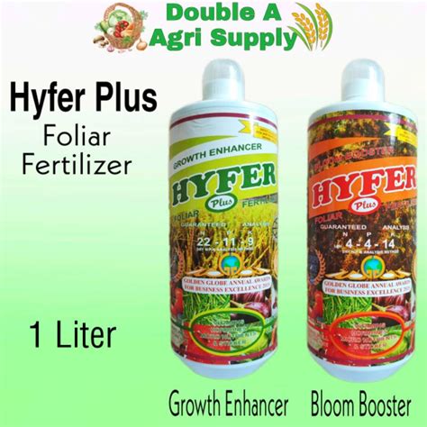 Hyfer Plus Liquid Foliar Fertilizer With Sticker 1 Liter Shopee