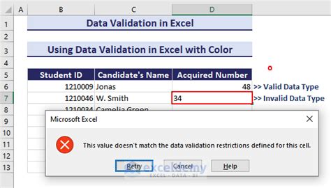Data Validation In Excel A Complete Guideline Exceldemy