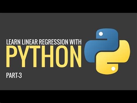 Learn Learn Linear Regression With Python Part 3 Eduonix Mind Luster