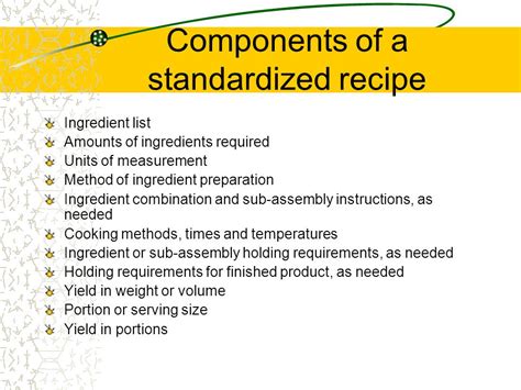 What Does A Standardized Recipe Include Bryont Blog