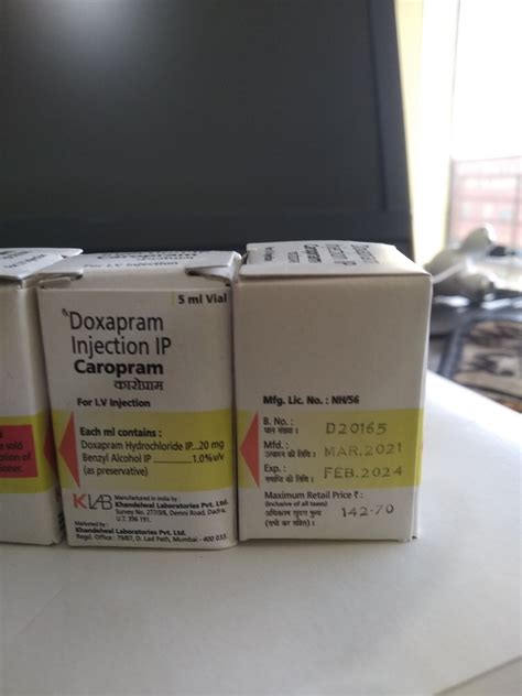 Doxapram Hydrochloride Injection Pharmika India Pvt Ltd