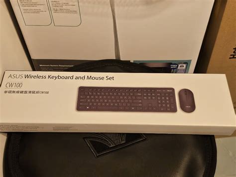 Asus Cw100 Wireless Keyboard And Mouse Combo Set 電腦＆科技 電腦周邊及配件 電腦鍵盤及相關產品 Carousell