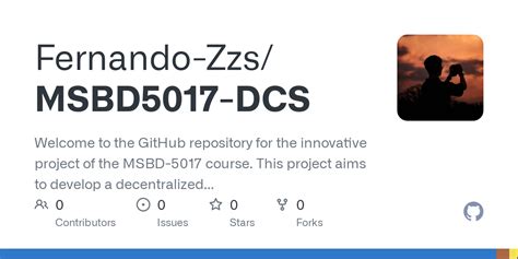 GitHub Fernando Zzs MSBD DCS Welcome To The GitHub Repository For The Innovative Project