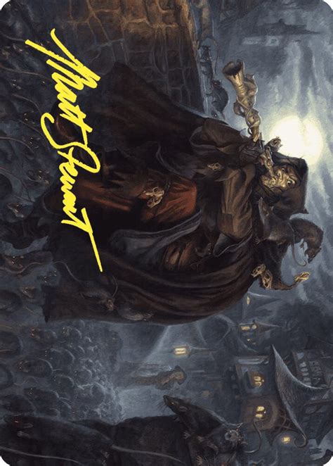 Totentanz Swarm Piper Art Card Gold Stamped Signature Art Series