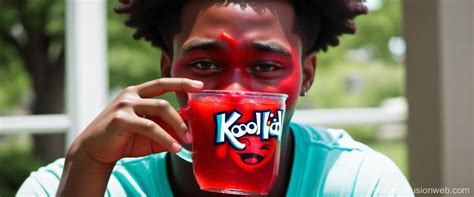 Black Person Enjoying Kool Aid Stable Diffusion En Línea